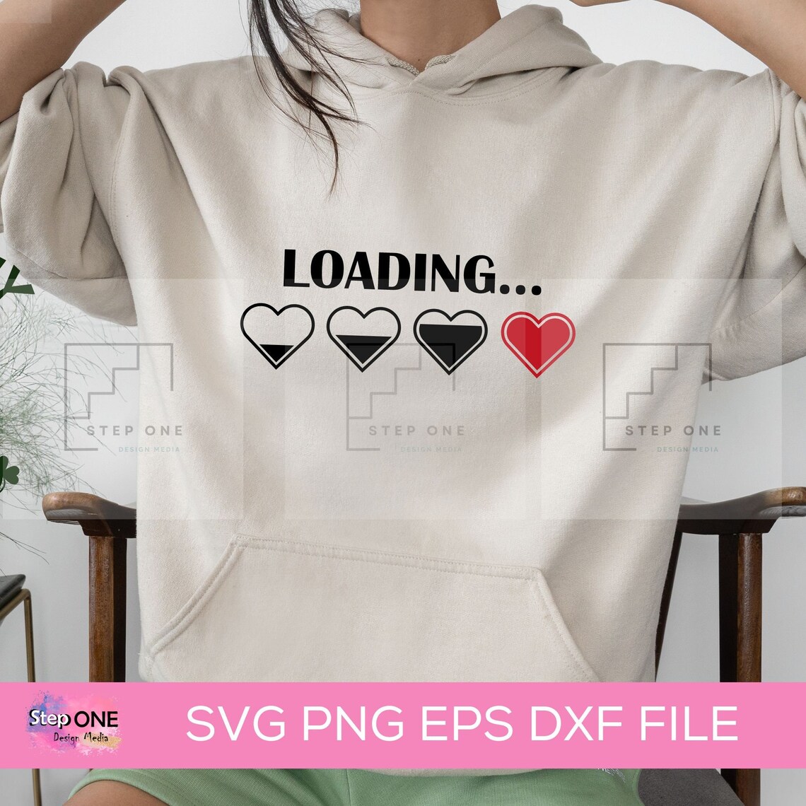 Love Hearts, Png, Svg Digital File. Valentines Day Svg, Loading Svg ...