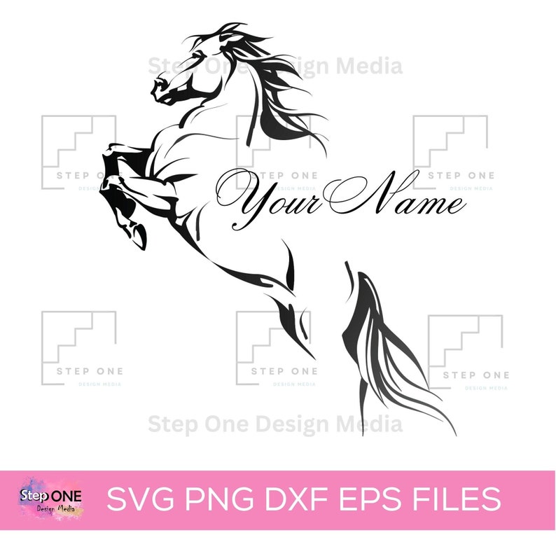 Horse Svg, Horse Png, Horse Monogram Svg, Personalised Equestrian ...
