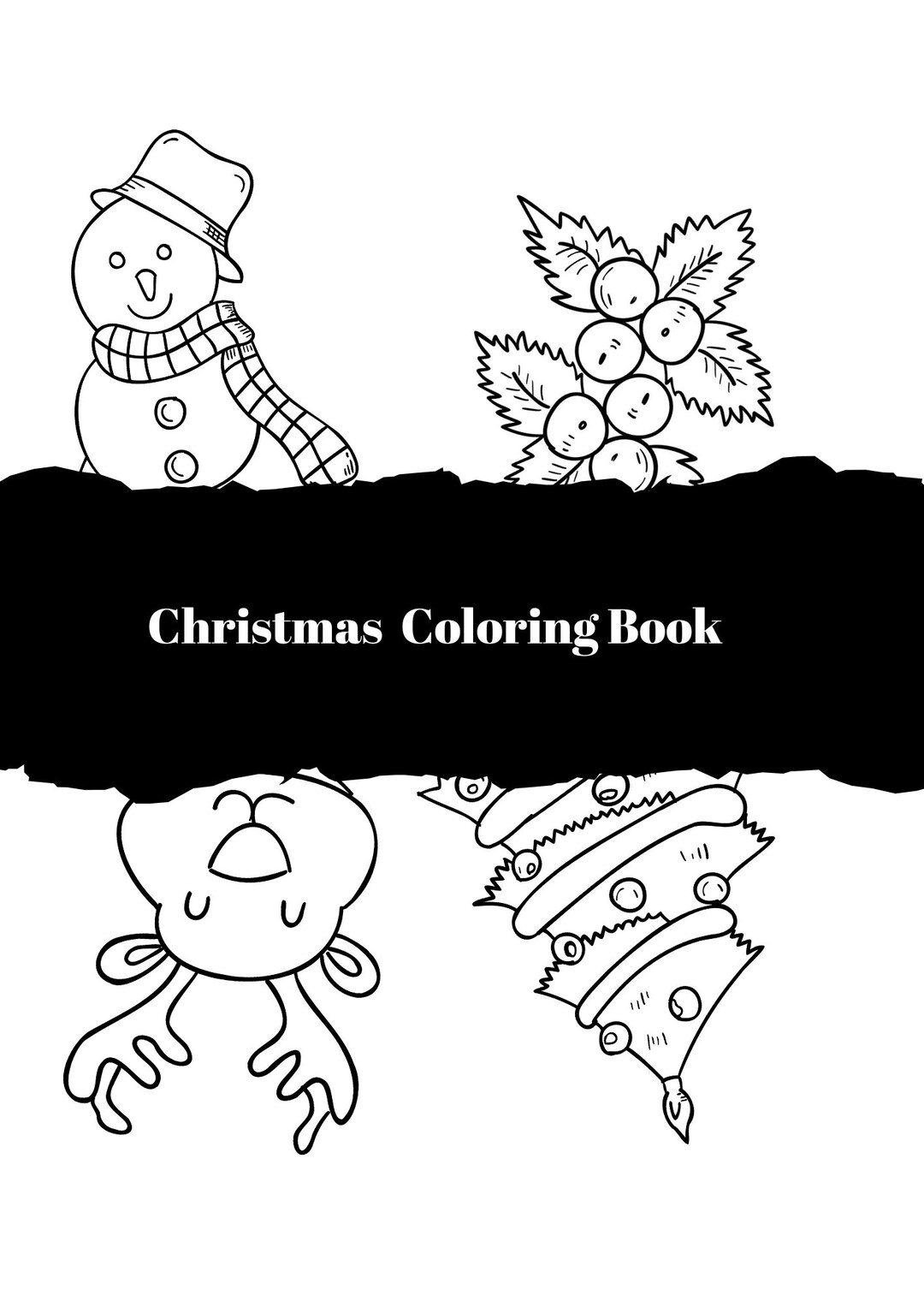 Printable Christmas Coloring Book for Kids 0 to 3 Years Old - Etsy