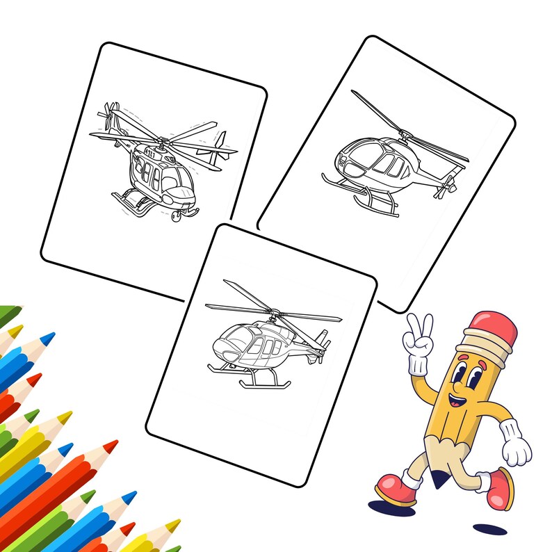 10 Helicopter Coloring Pages | Printable Aircraft Coloring Sheets ...