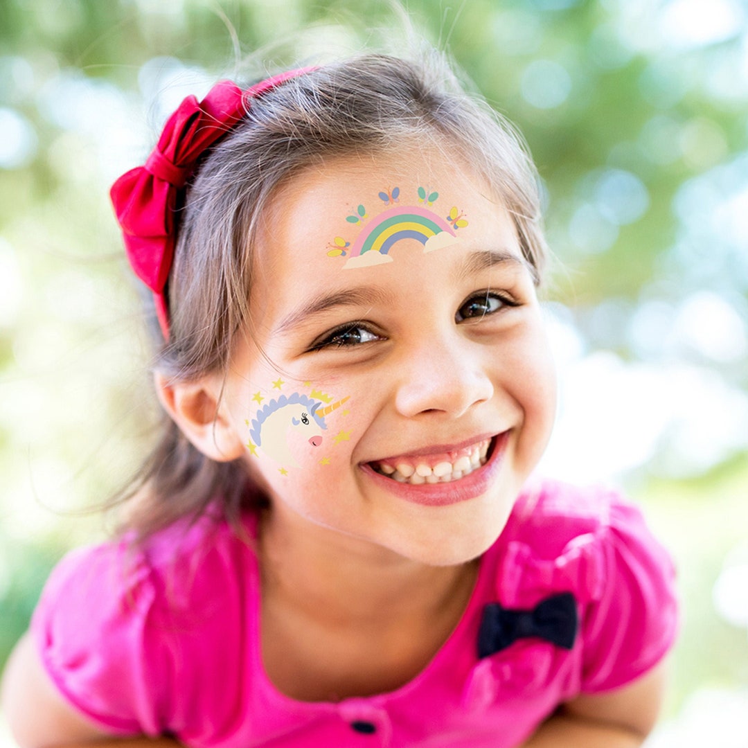 Unicorn Temporary Tattoos for Kids Sprinkle - Etsy