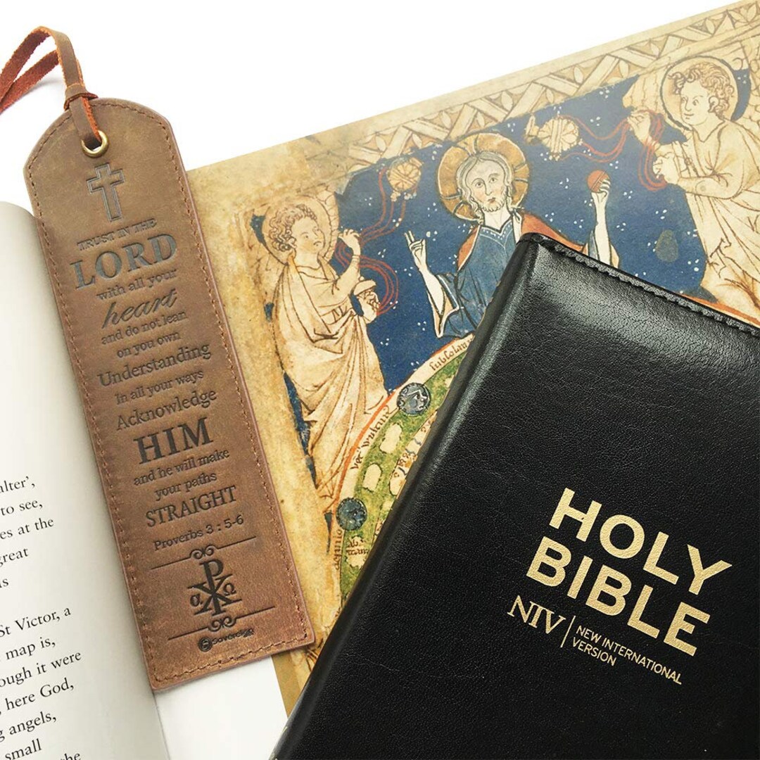 Inspirational Bible Verse Proverbs 3:5-6 - Bookmark | Pack of 2 ...