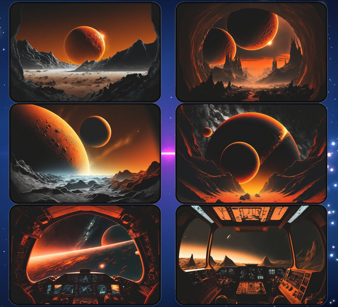 Gaming Space Desk Mat Space Mouse Pad Sci-fi Game Mat - Etsy