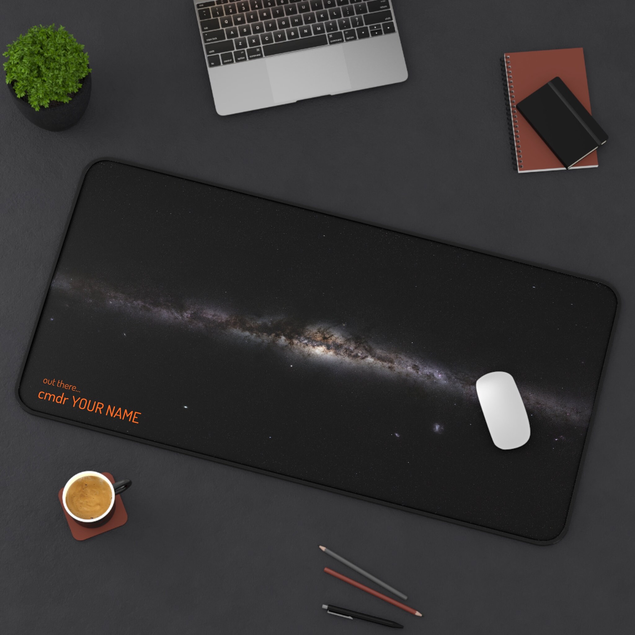 Custom Milky Way Galaxy Desk Mat: Personalized Gaming Mouse Pad - Etsy