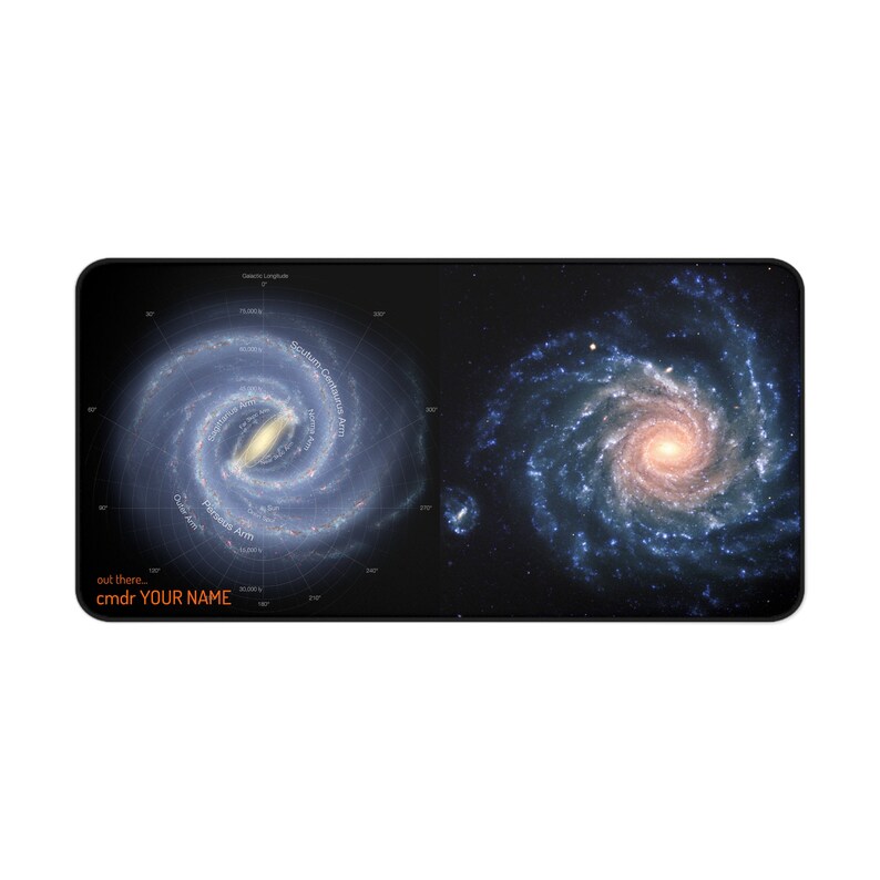 Custom Milky Way Galaxy Desk Mat: Personalized Gaming Mouse Pad - Etsy