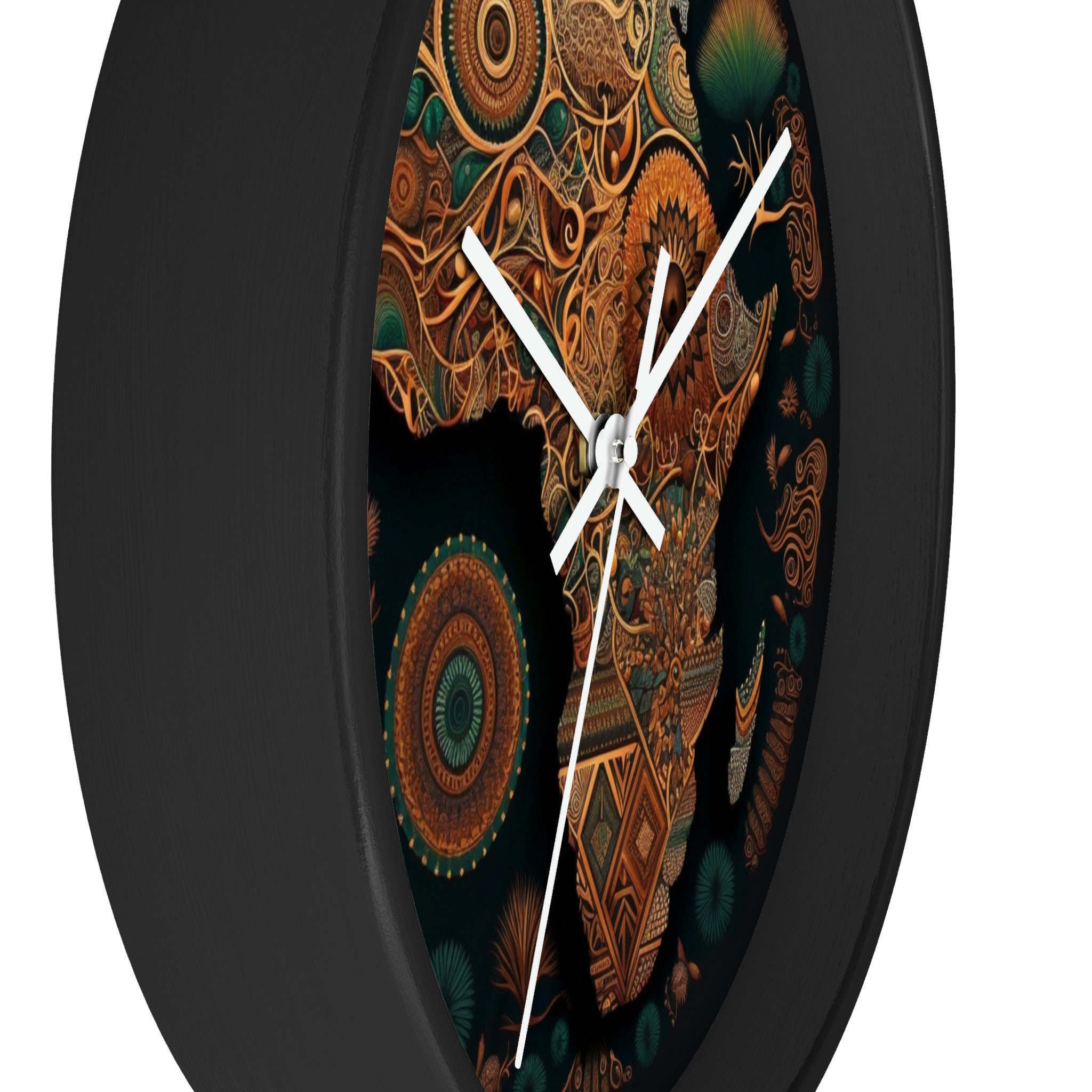 Africa Map Clock, Africa Ornament Living Room Clock, Africa Continent ...