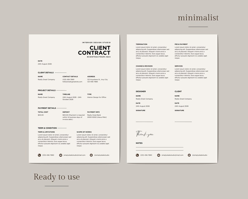 Client Onboarding Document Receipt Proposal Invoice Client Contract ...