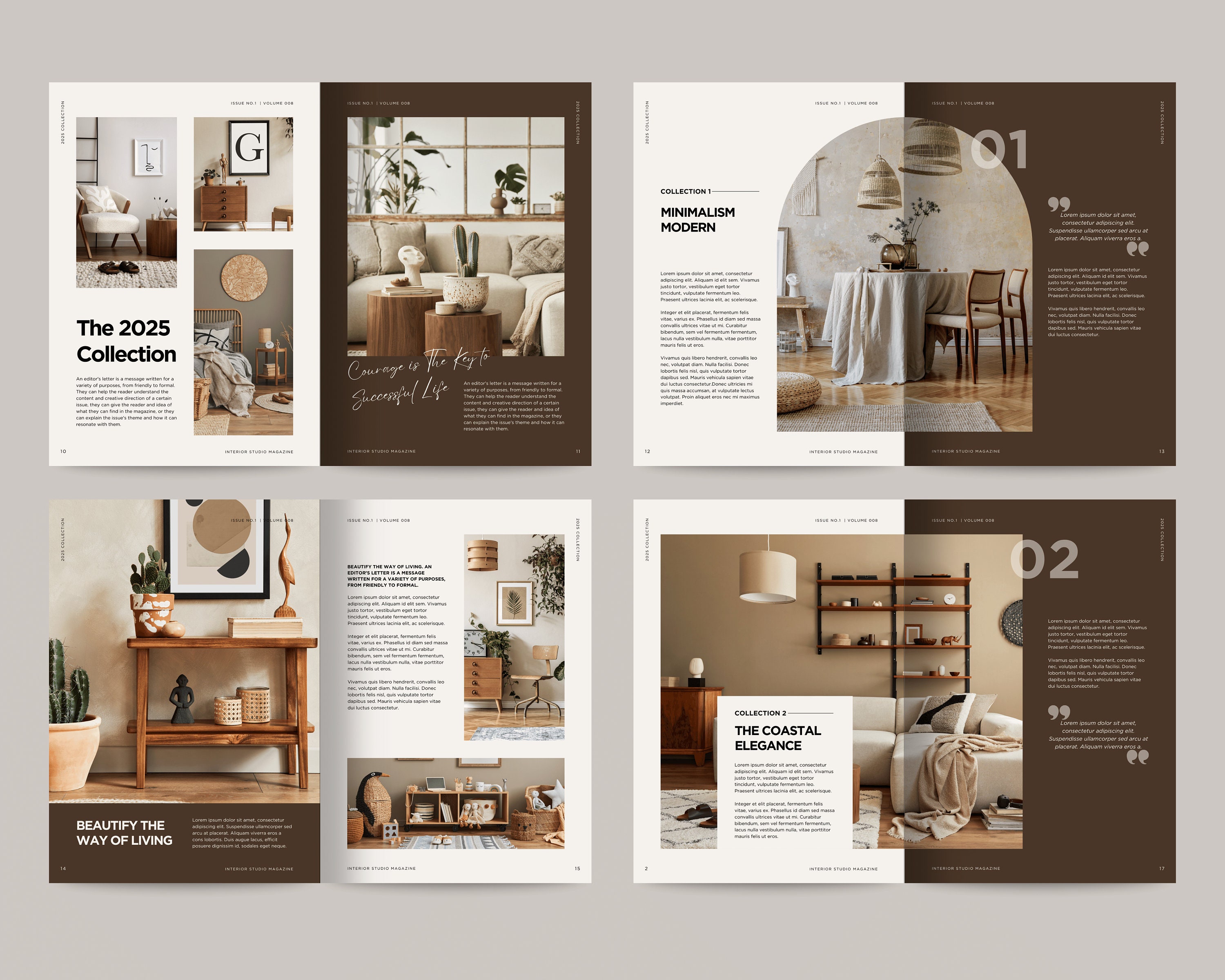 Minimal Interior Design Studio Lookbook Template Client Welcome Book ...