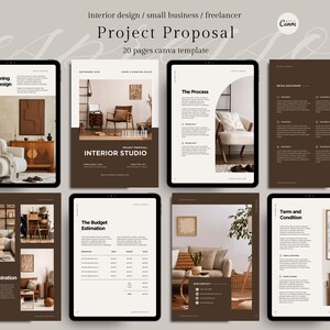 Minimal Interior Design Proposal Template Simple Small Business ...