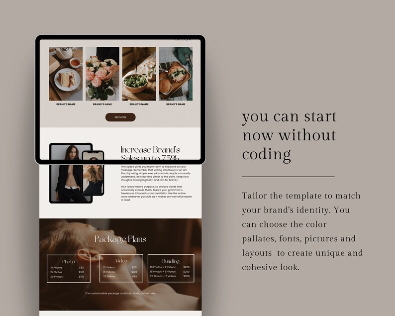 UGC Creator Portfolio Website Template Content Creator Landing Page UGC ...