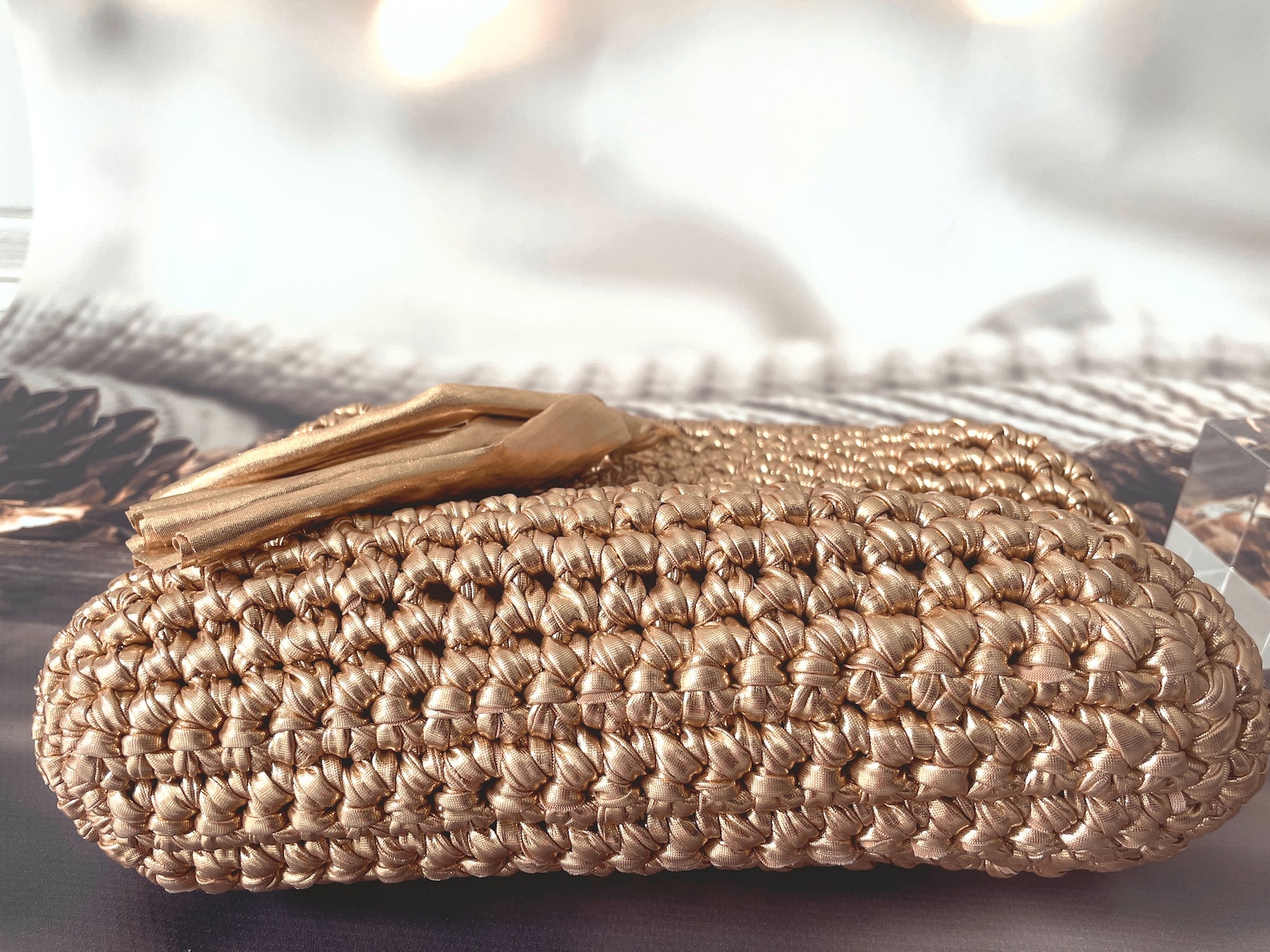 Metallic Raffia Bag Gold Raffia Clutch Evening Pouch Bag - Etsy