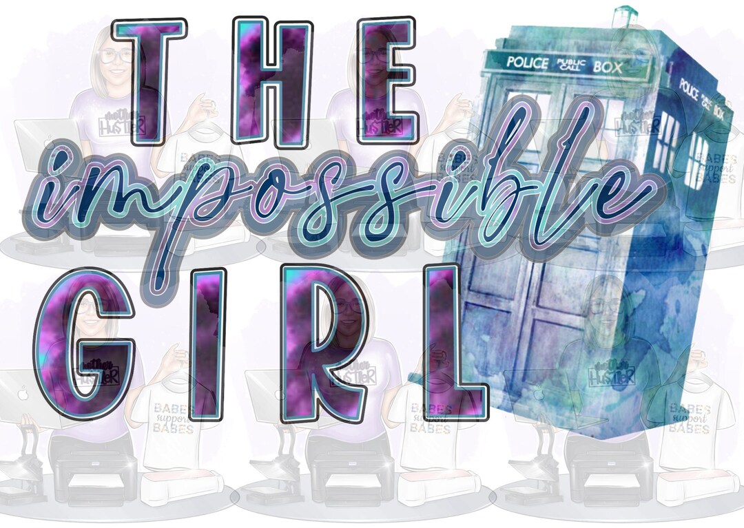 The Impossible Girl PNG Doctor Who Tardis Clara Oswald - Etsy