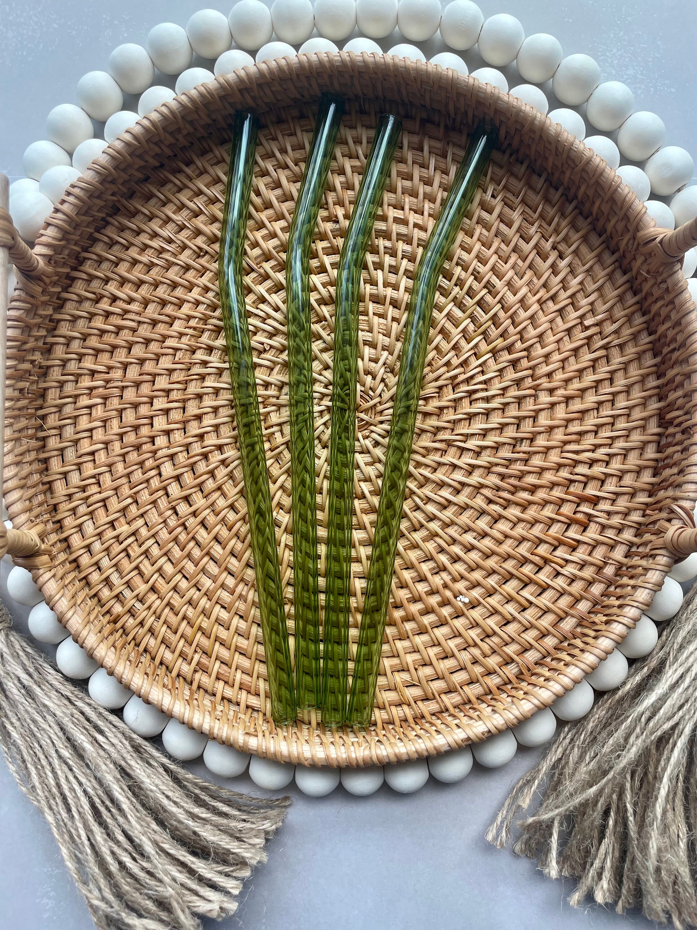 Colorful Glass Straws Libbey Glass Straws Aesthetic Straws - Etsy