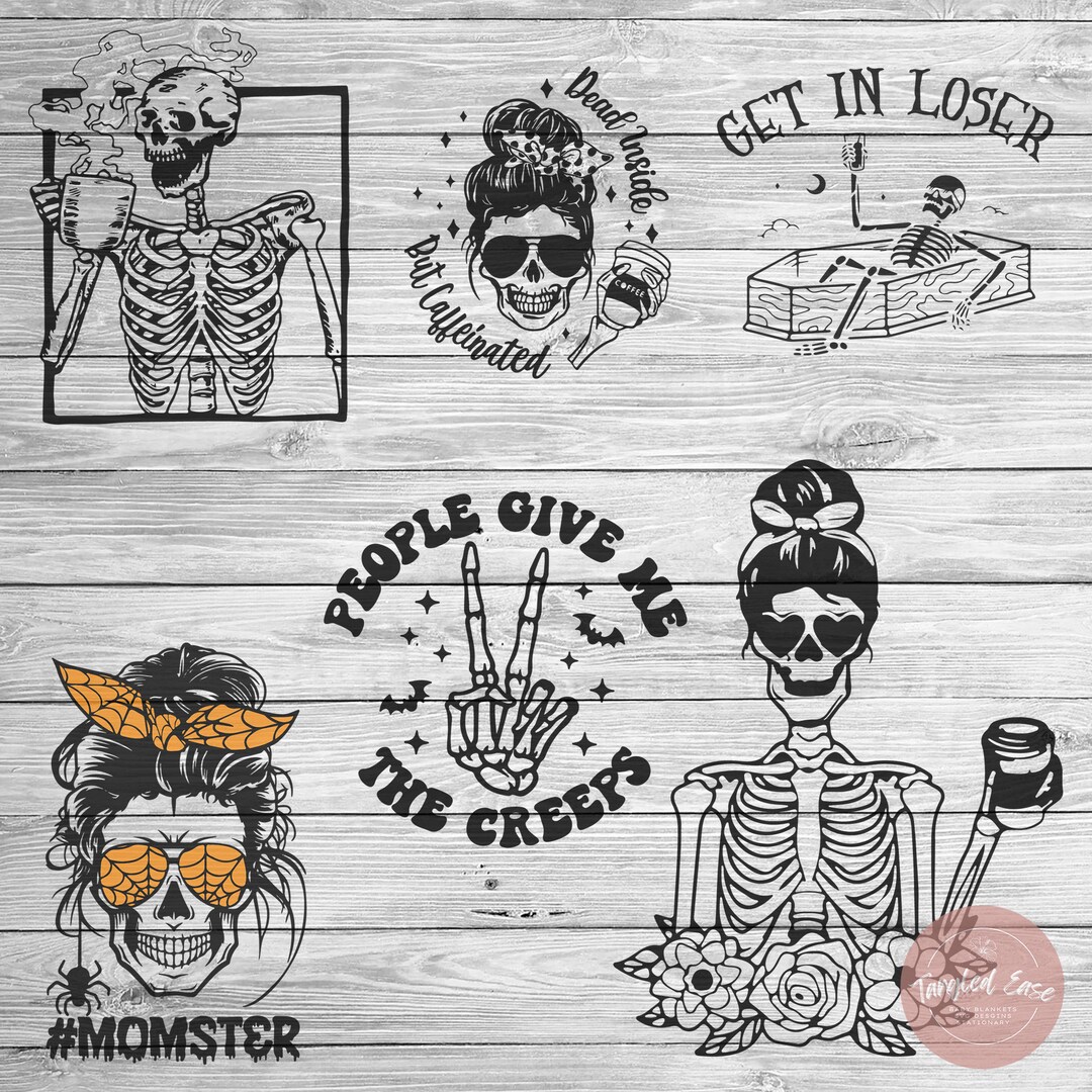 Skeleton Coffee SVG | Skeleton Svg | Skeleton Dead Inside but ...