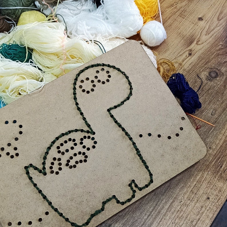 Kids Sewing Kit With Cardboard Cards Learn to Sew for Beginners ...