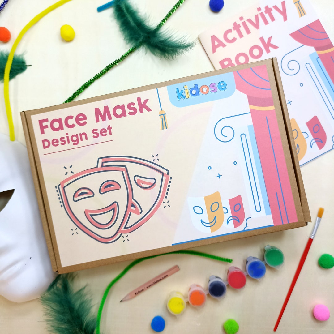 Drama Mask Design Set Emotion Face Mask Design Kit for Kids Design for ...