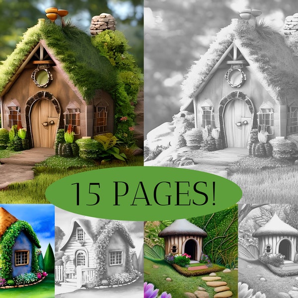 Miniature Coloring Book - Etsy