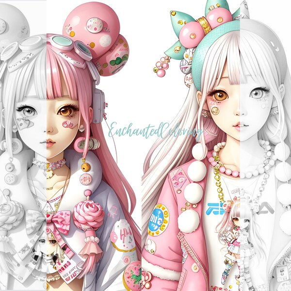Decora Kei Coloring - Etsy