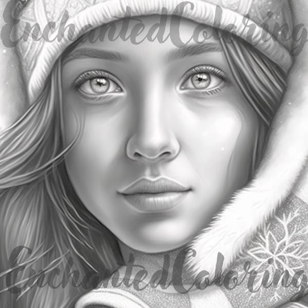 Realistic Adult Coloring Pages - Etsy