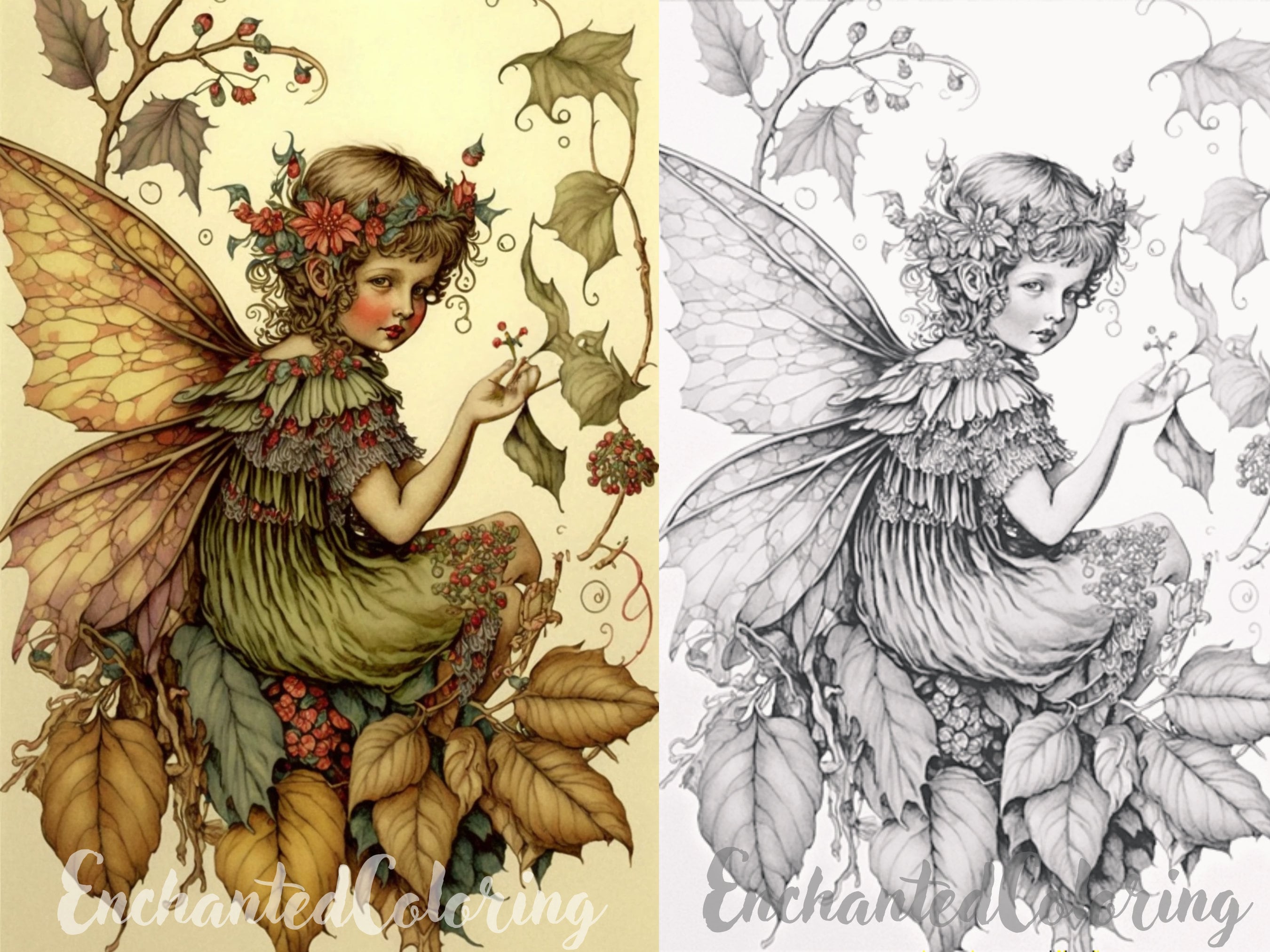 Cicely Mary Barker Flower Fairies Coloring Pages