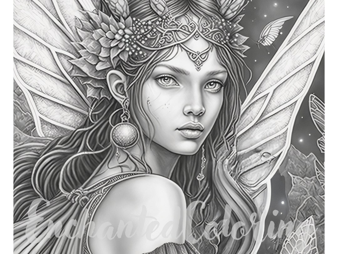 Dark Fairy Coloring Pages