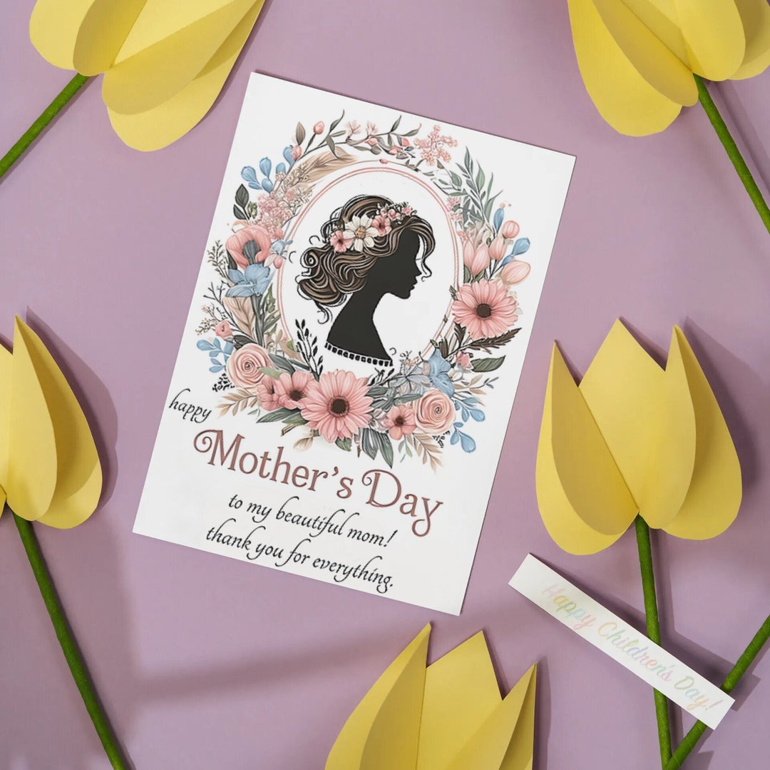 Thank You Mom Mother's Day Thank You Card Letter Gift for Mom's ...