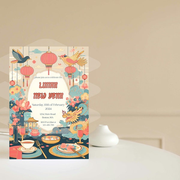 Chinese Invitation - Etsy