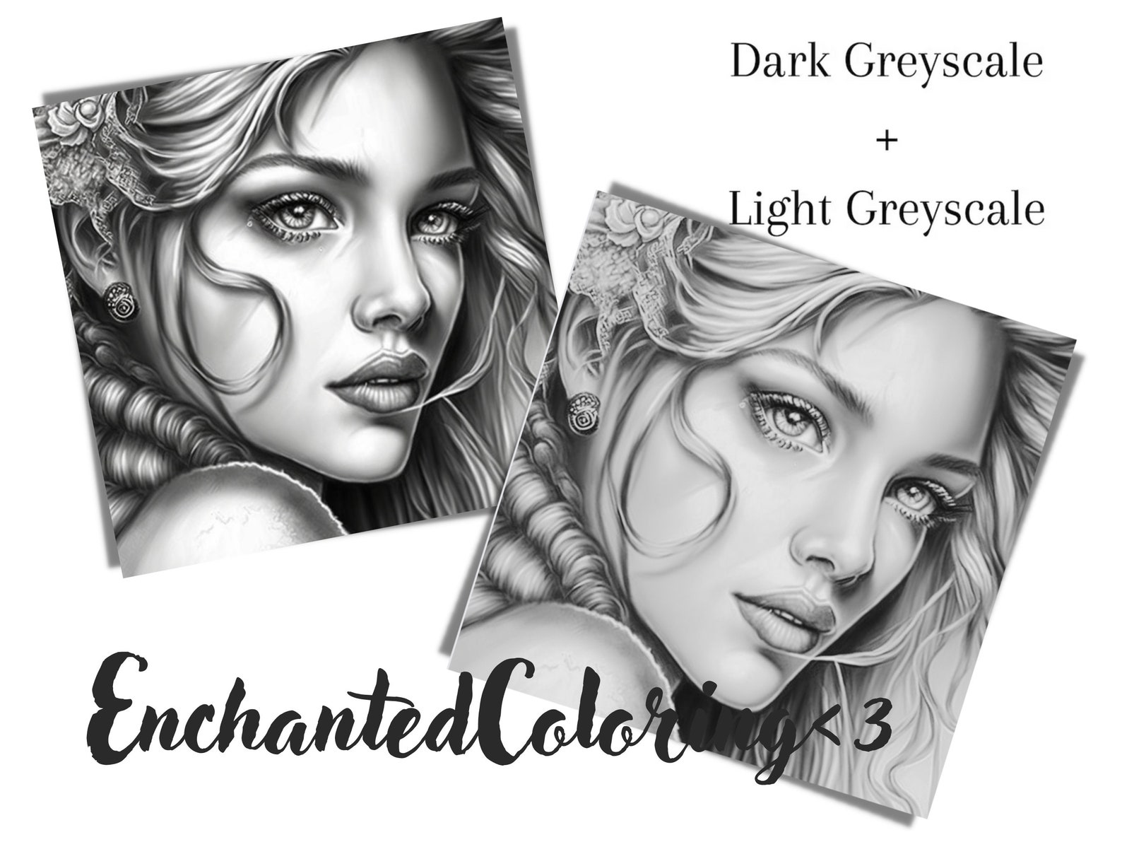 Beautiful Girl With Earring Coloring Page Printable Adult - Etsy