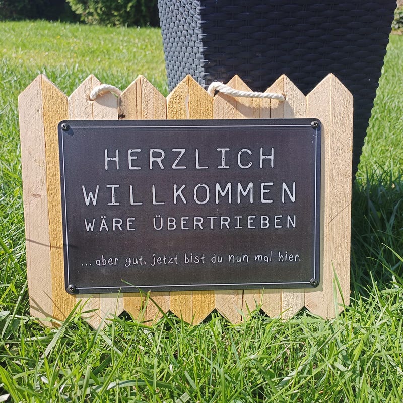 Blechschild Mit Spruch