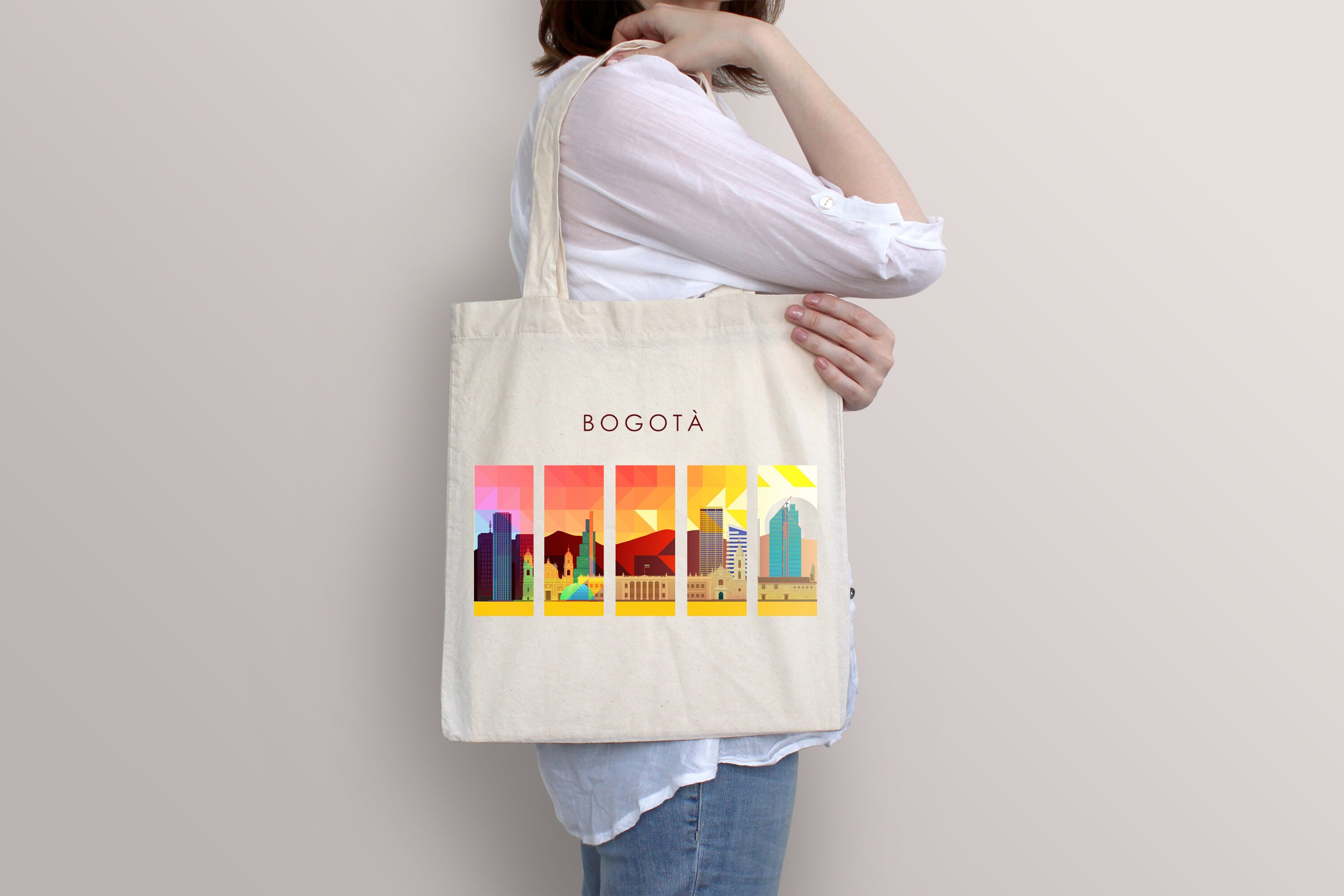 Bogotà Tote Bag /aesthetic Tote Bag/ Artsy Tote Bag/ Art Tote Bag ...