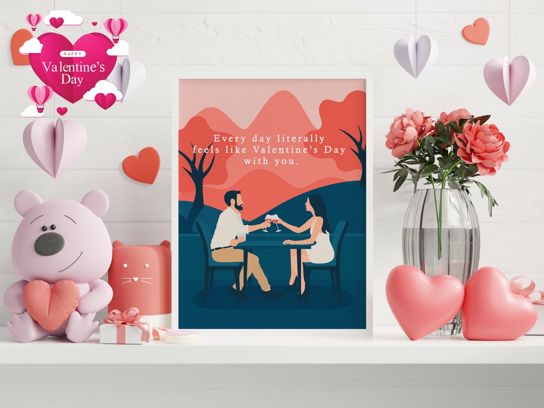 Love Cards Valentine Printable Wall Art Valentine Digital Download ...