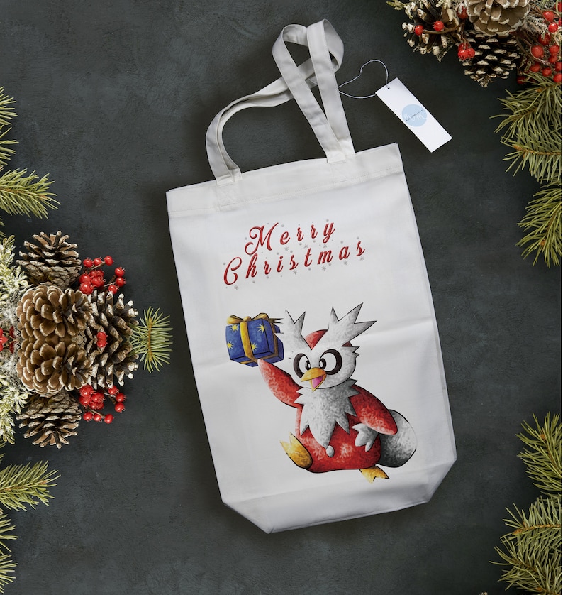 Delibird Inspired Tote Bag/aesthetic Tote Bag/fan - Etsy