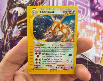 15.2 X 11 Custom Jumbo Pokemon Card Skyridge Charizard 146/144 E Reader ...