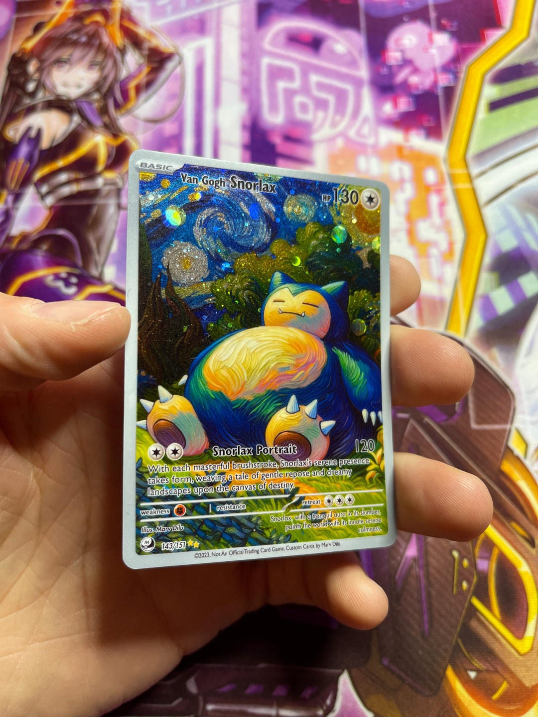Custom Pocket Creature TCG Card - SNRLX. Portrait Van Gogh - Etsy