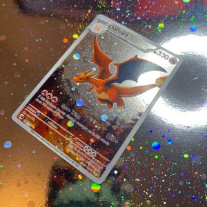 Custom Pokemoncard Charizard Aquarell Style - Etsy