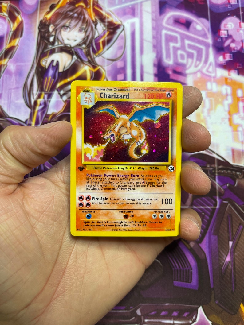 Custom Pokemoncard Charizard V2 - Etsy