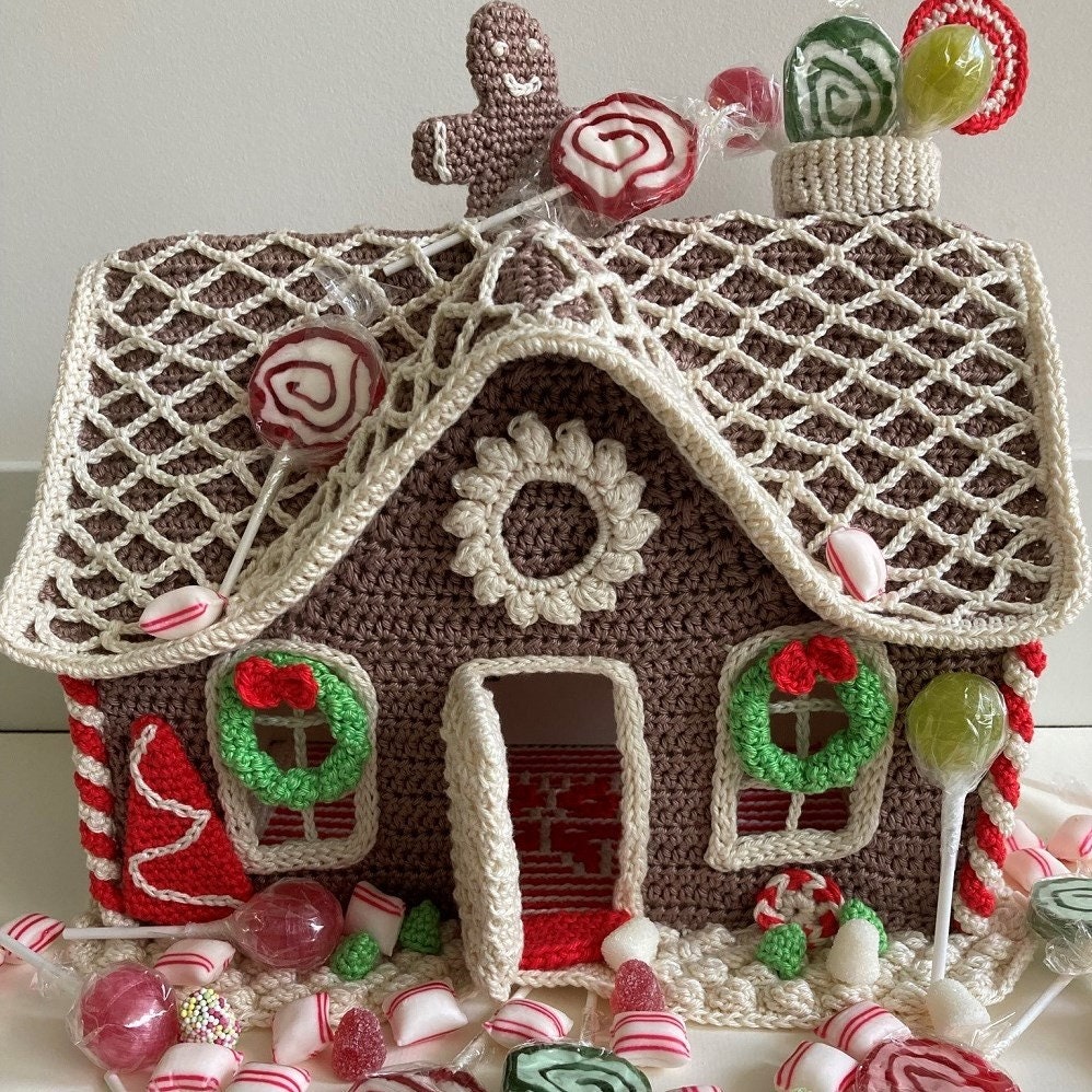 Gingerbread House, Pdf,crochet Pattern - Etsy