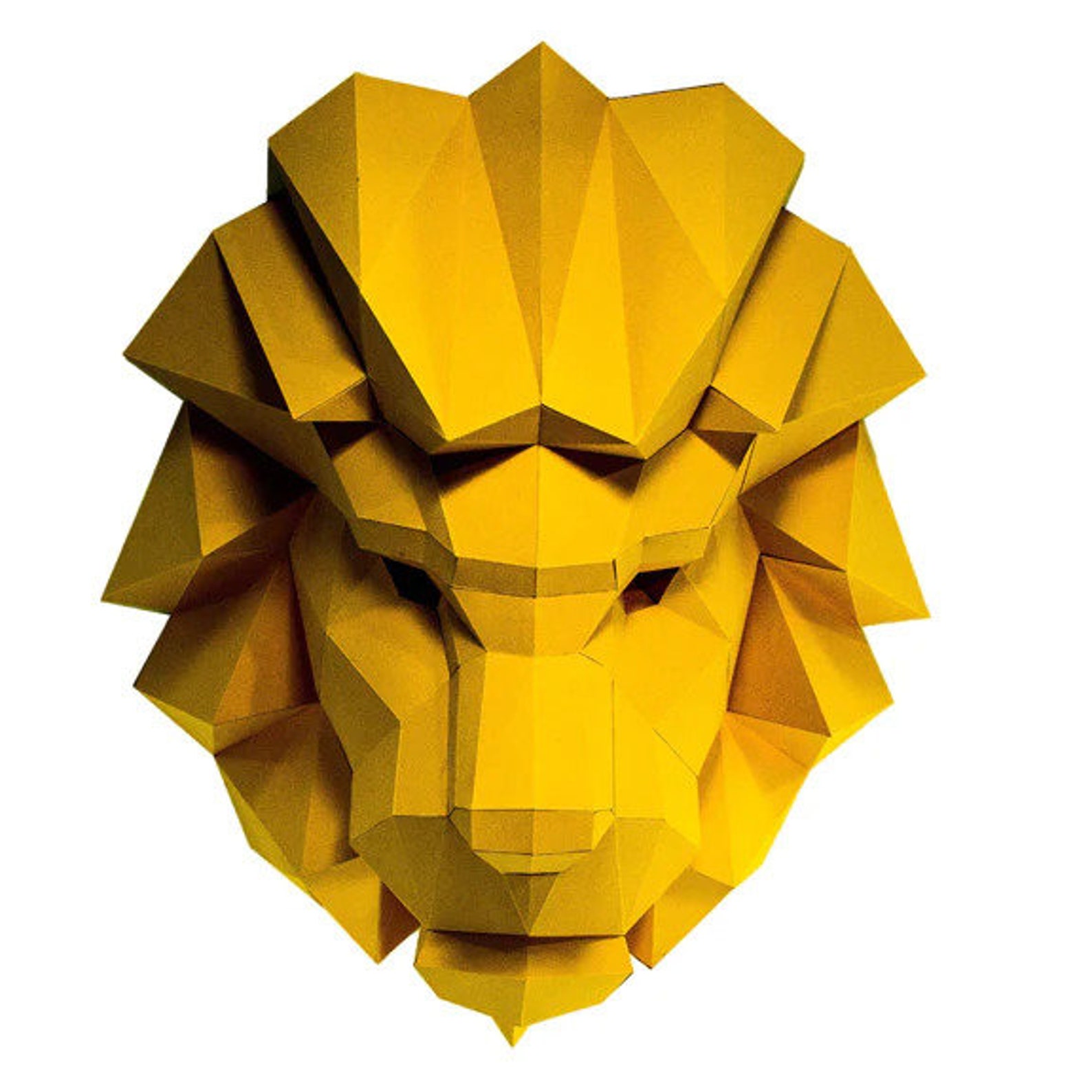 Papercraft Lion 3D Template, Papercraft Lion Head - Etsy UK