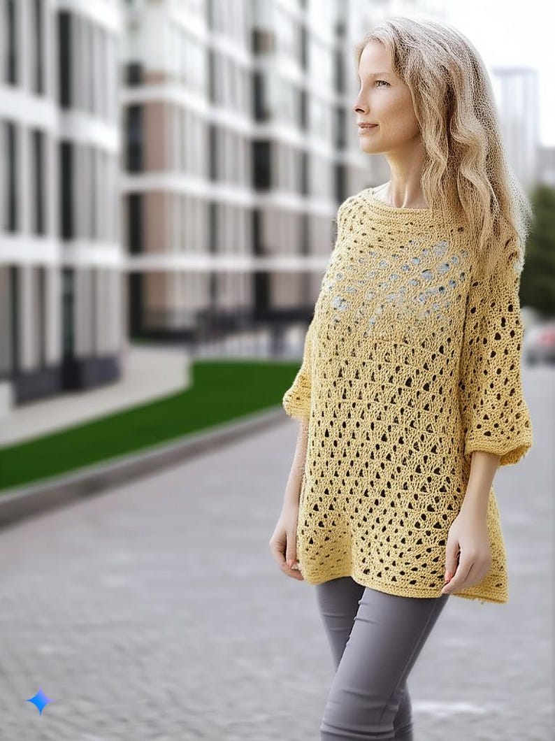 Crochet Long Sweater - Etsy