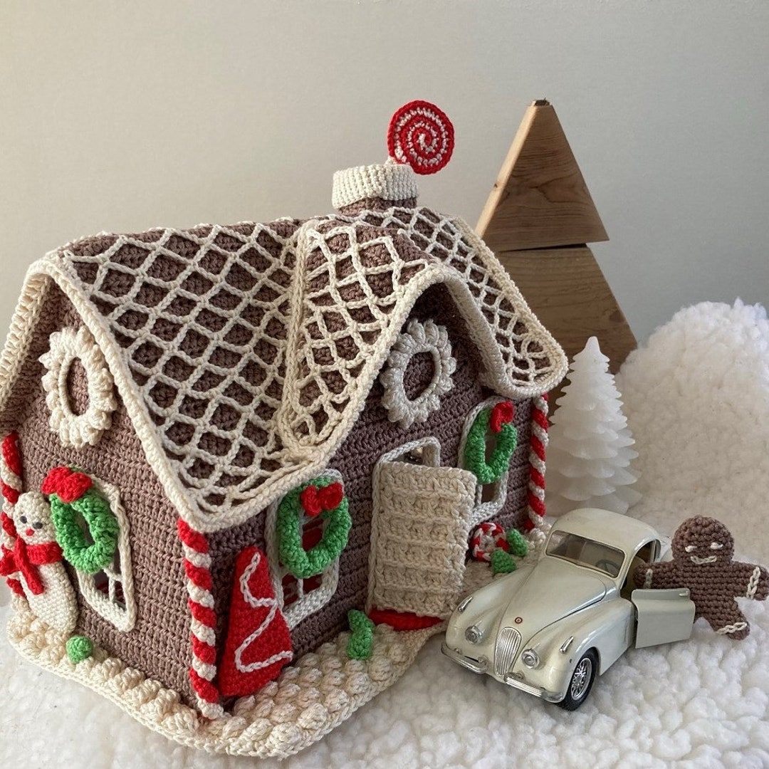 Gingerbread House, Pdf,crochet Pattern - Etsy