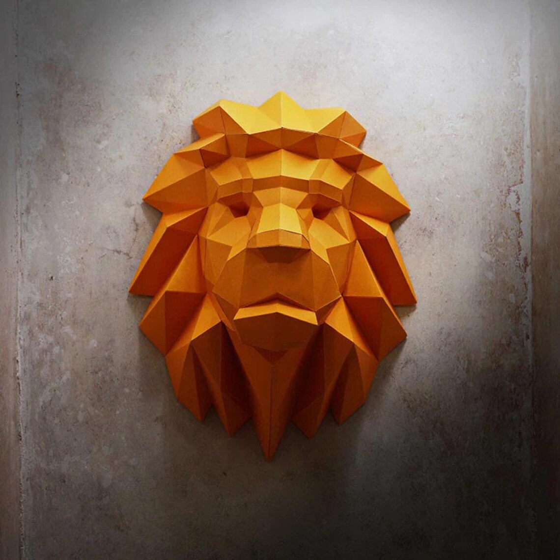 Papercraft Lion 3D Template, Papercraft Lion Head - Etsy UK