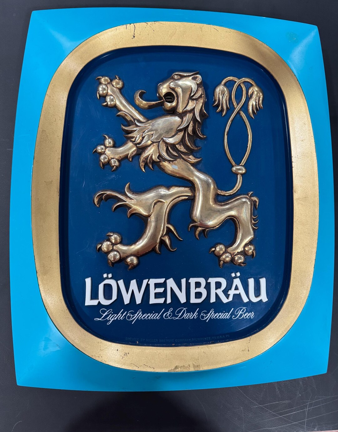Vintage Lowenbrau Sign - Etsy