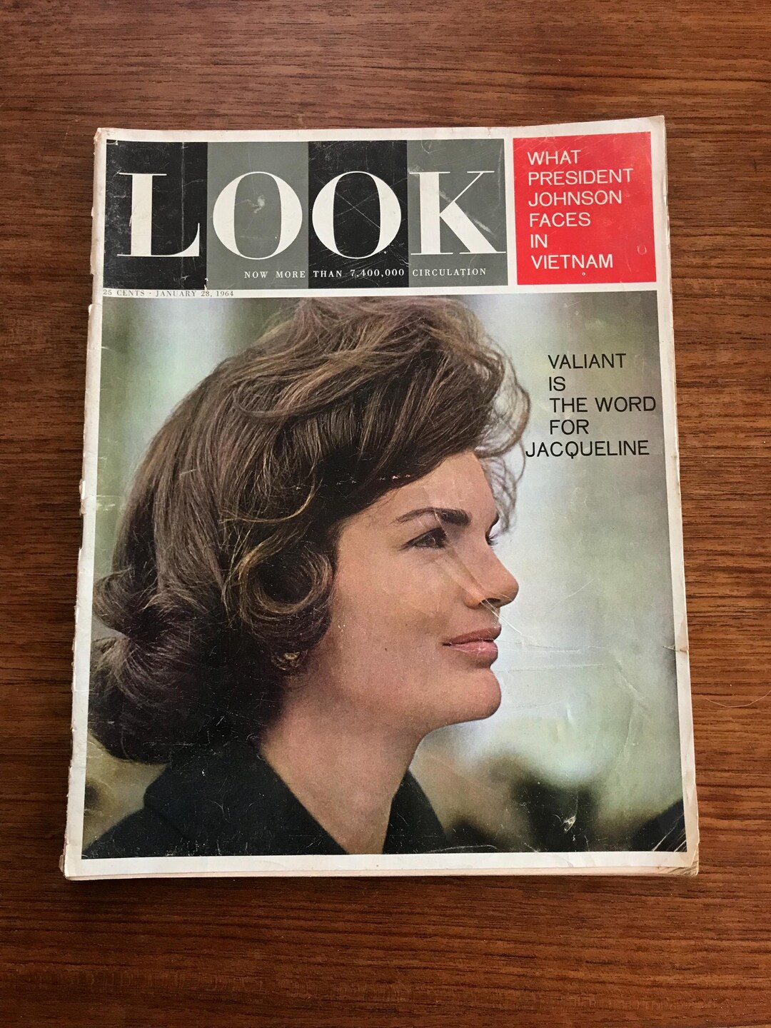 LOOK Magazine - Jackie Kennedy Cover - January 29, 1964 - Etsy