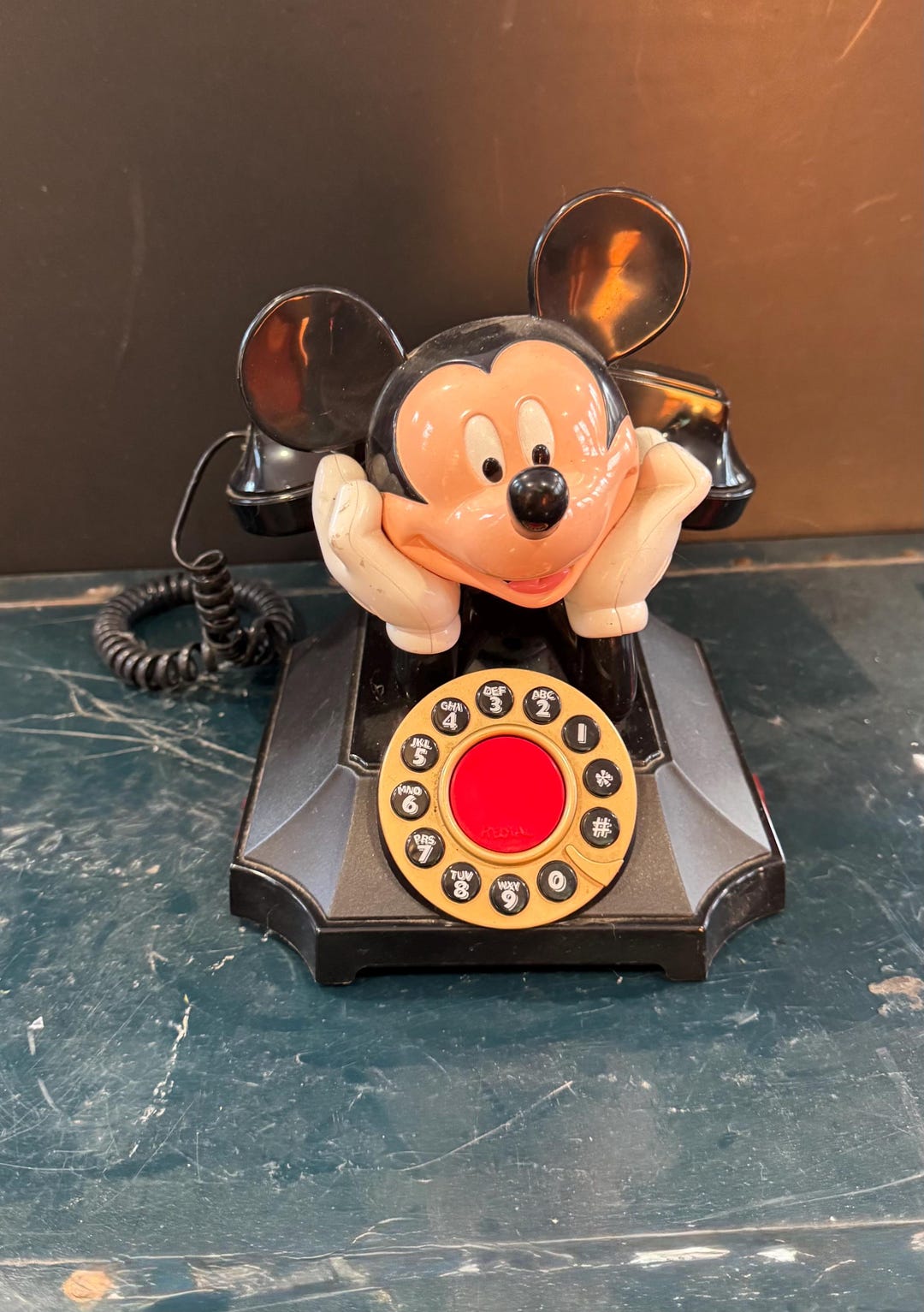 Vintage Mickey Mouse Touch Tone Phone - Etsy