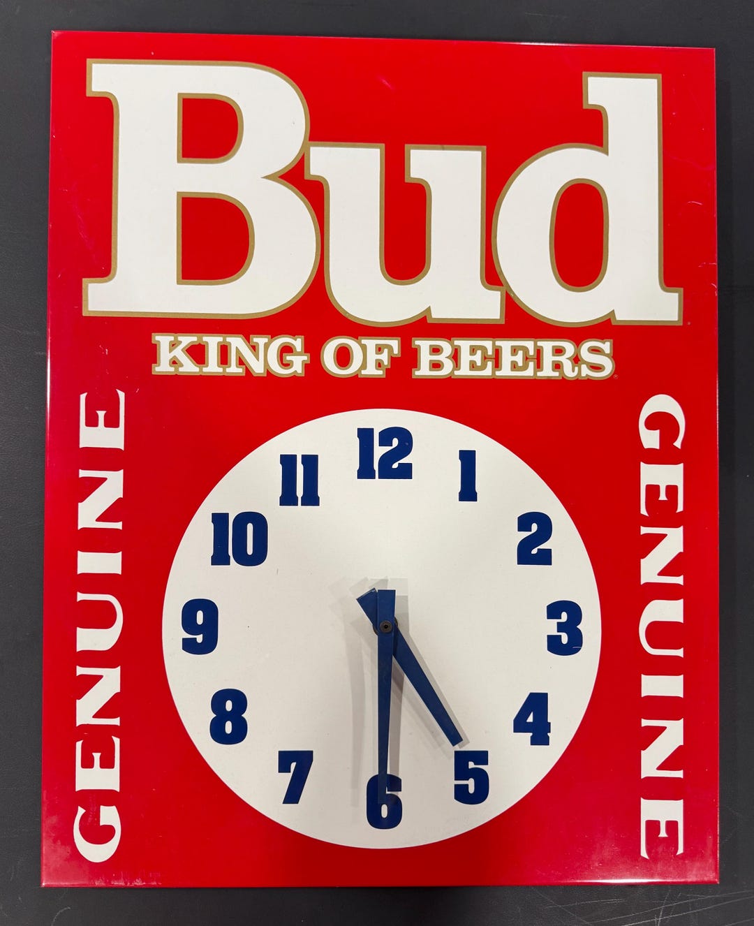 Vintage Bud King of Beer Clock (works) - Etsy