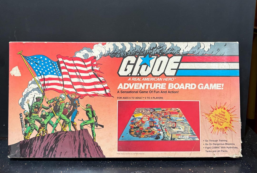 Vintage GI Joe Adventure Board Game - Etsy
