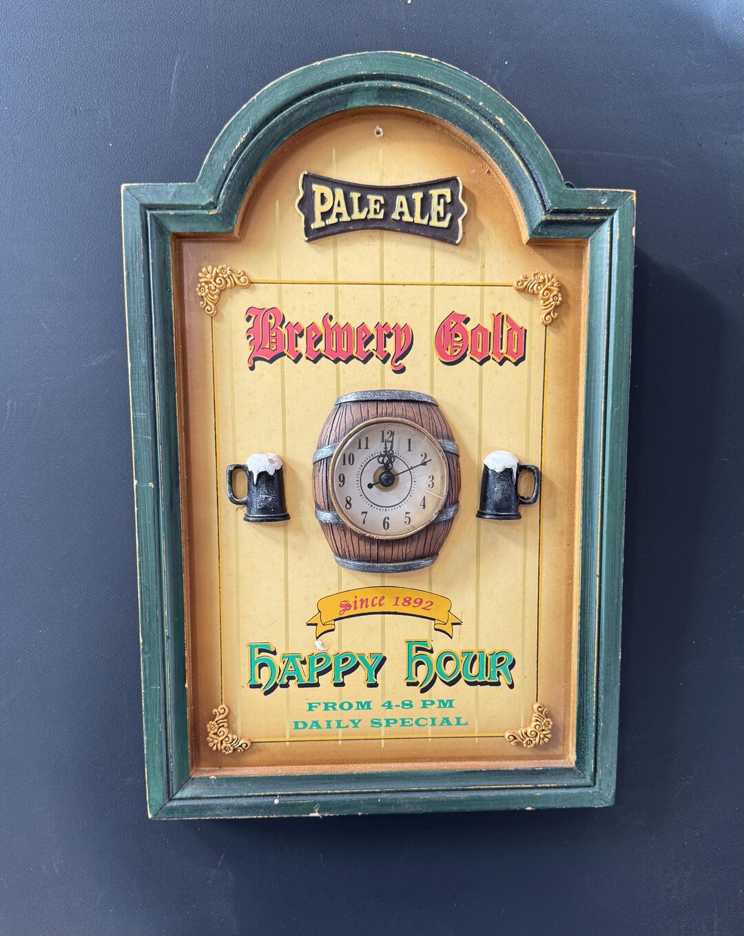 Vintage Happy Hour Clock - Etsy