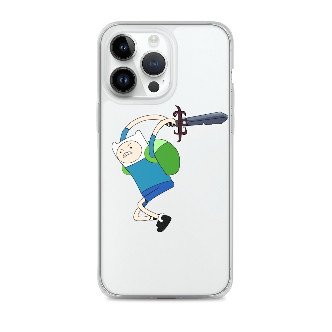 Finn Print Adventure Time Clear Case for iPhone - Etsy
