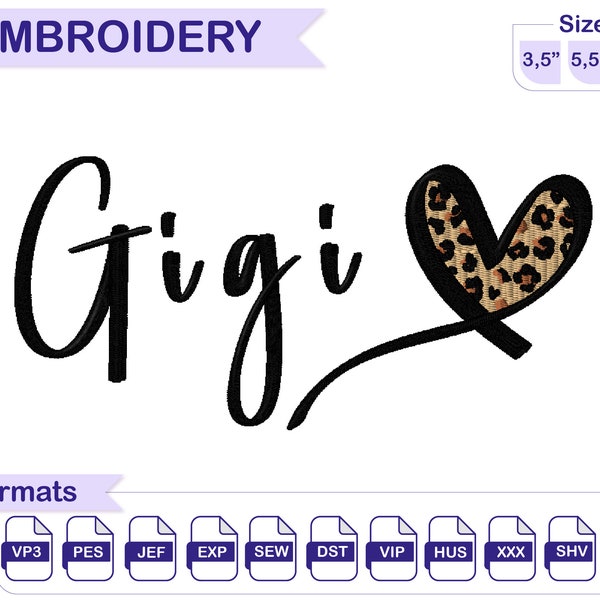 Applique Gigi Embroidery Design - Etsy