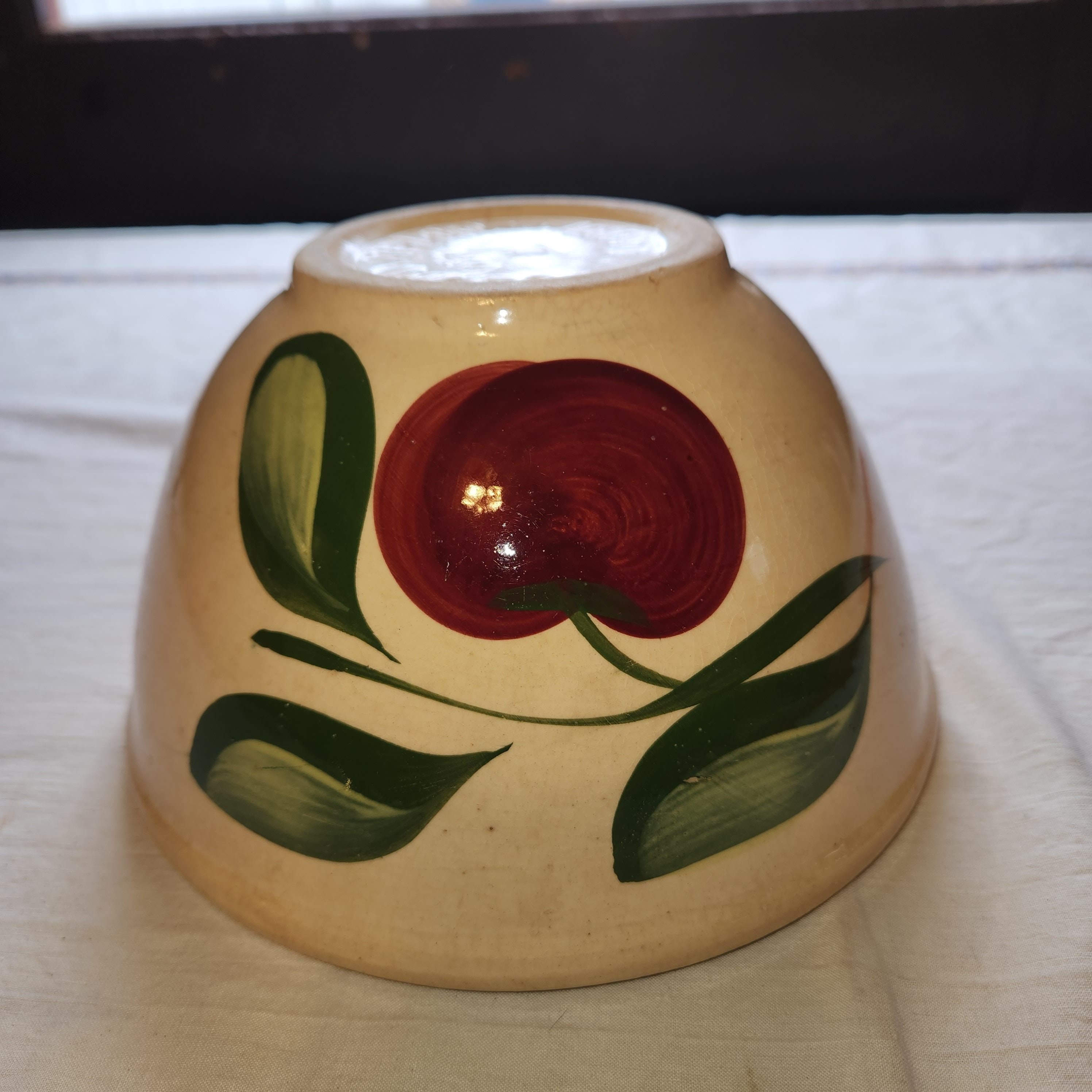 Watt Pottery Apple Mixing Bowl 7 - Etsy